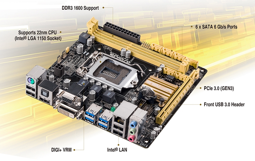 ASUS H87I-PLUS Motherboard | Techbuy Australia