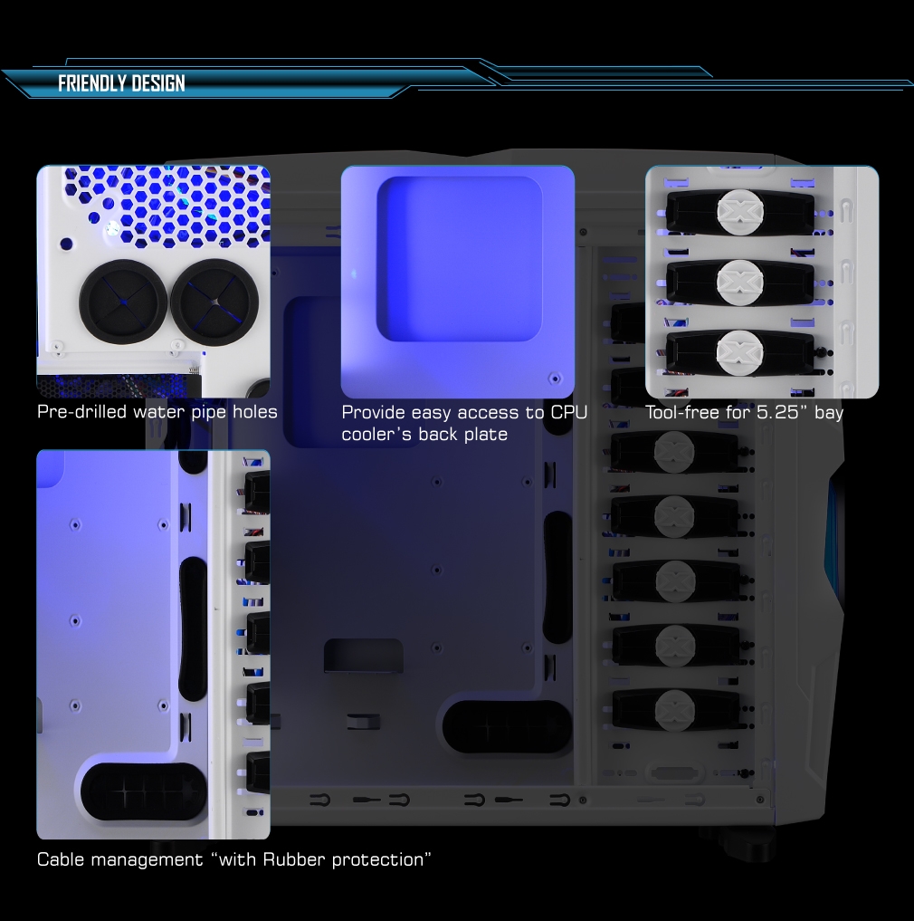 AeroCool Strike-X Advance-White STRIKE-X-ADVANCE-WHITE