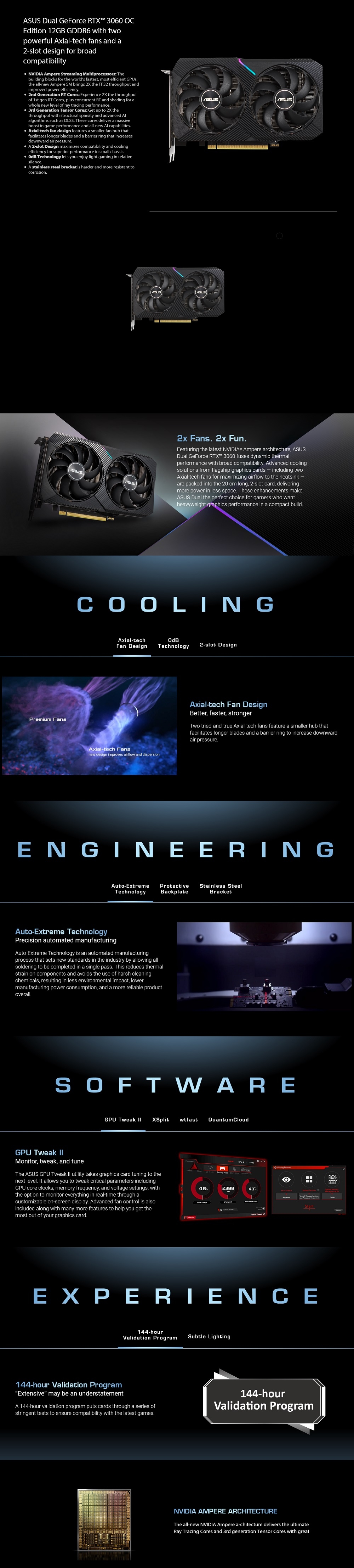 ASUS DUAL-RTX3060-O12G, 1?2GB GDDR6 Graphics Card - Core | Techbuy ...