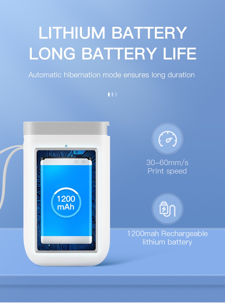 D11-GREEN | Niimbot D11 Portable Bluetooth Thermal Label Printer - Green | Techbuy Australia